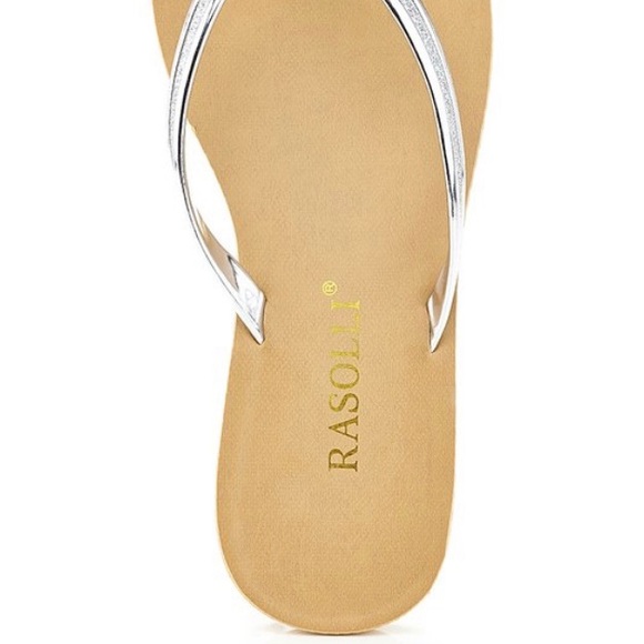 Rasolli | Shoes | Flip Flop Silver | Poshmark